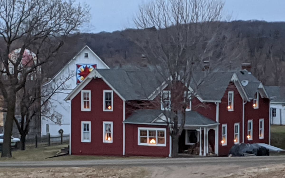 Historic 1890 farm with house and barns on 160 wooded acres and fields ...