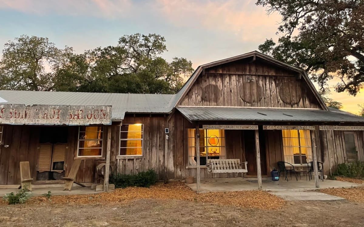 Old West Ranch with Saloon | Rustic Barn | 23 Acres, Harwood, TX ...