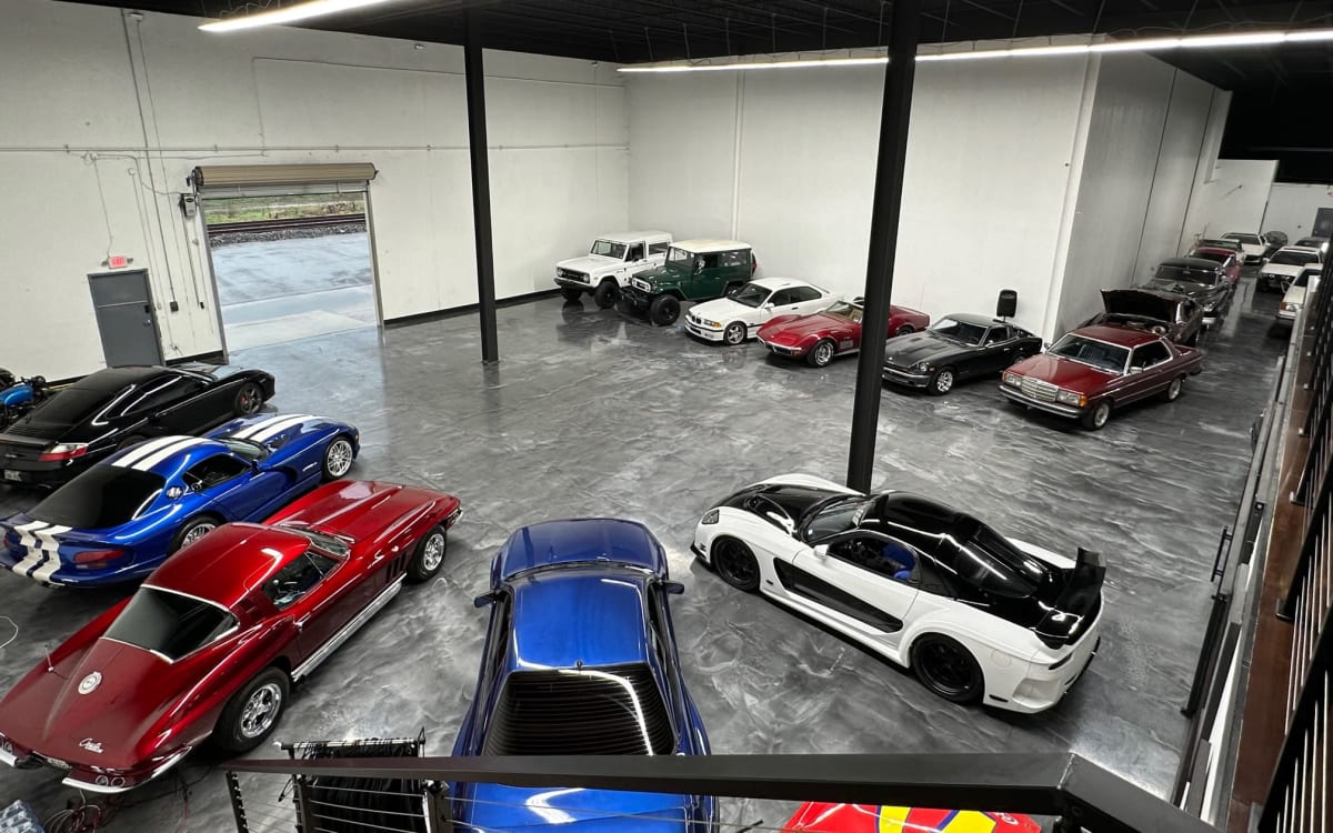 Classic Car Showroom with Lofted Bar, Houston, TX | Production | Peerspace