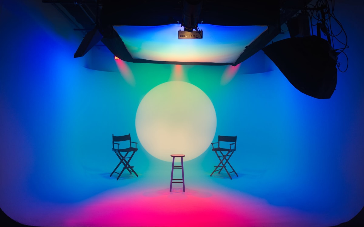 Spacious studio with pre-rigged RGB LED lighting package (add-on ...
