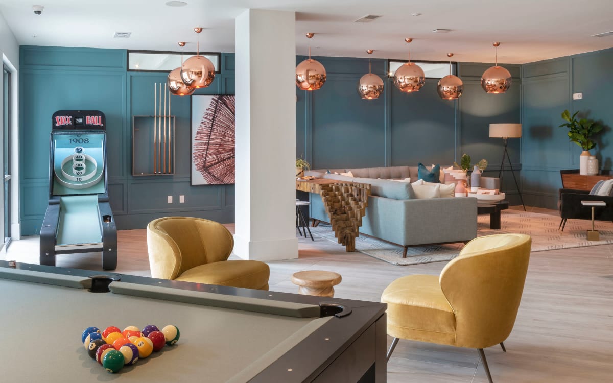 Semi- private expansive Club Lounge with Pool Table, Orlando, FL ...