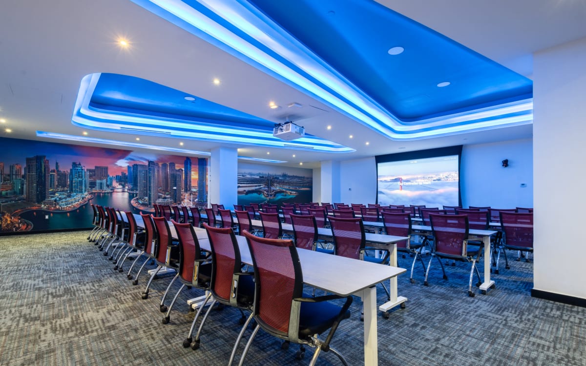Huge Meeting Room Space with Projector-Our Dubai Room has a Double ...