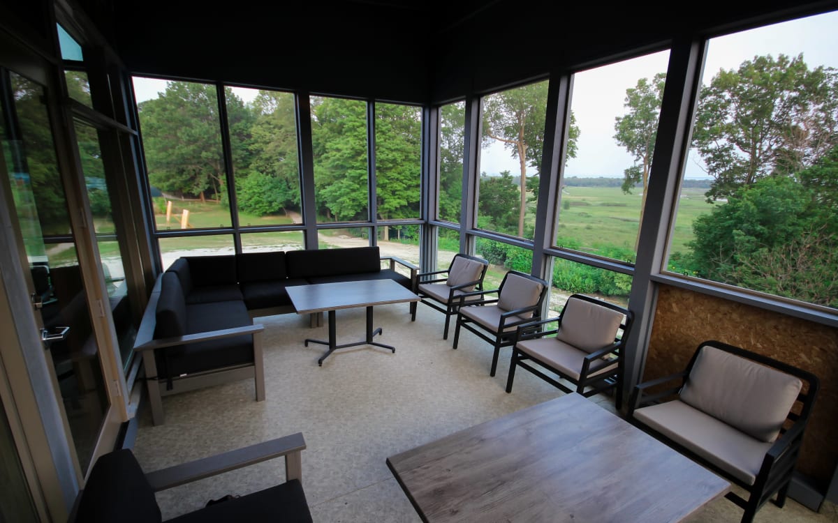 Desolate Meeting Room with Access to an Outdoor Breakout Space, St ...