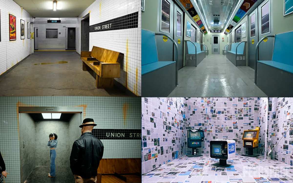 Underground Subway / Subway station, Elevator, Newspaper Room, Los ...