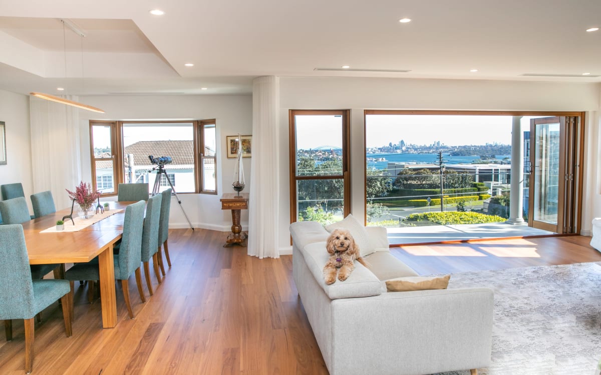 Resi open plan home with harbour views inc Sydney Harbour Bridge, Dover ...
