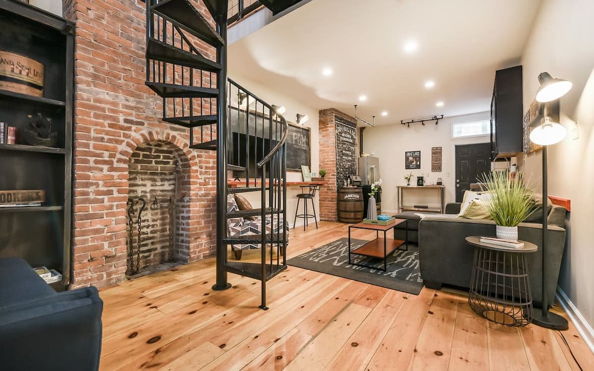 Professionally Designed Production Loft w/ Exposed Brick and Spiral ...