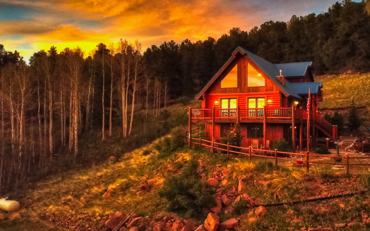 Authentic Log Cabin with Amazing Mountain View’s, Cripple Creek, CO ...