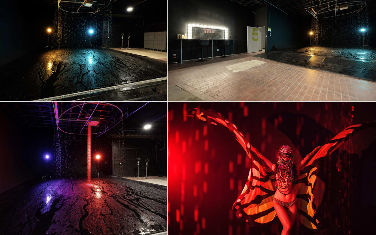 Rainroom. Car Photo Studio for rent with a large black cyclorama wall ...