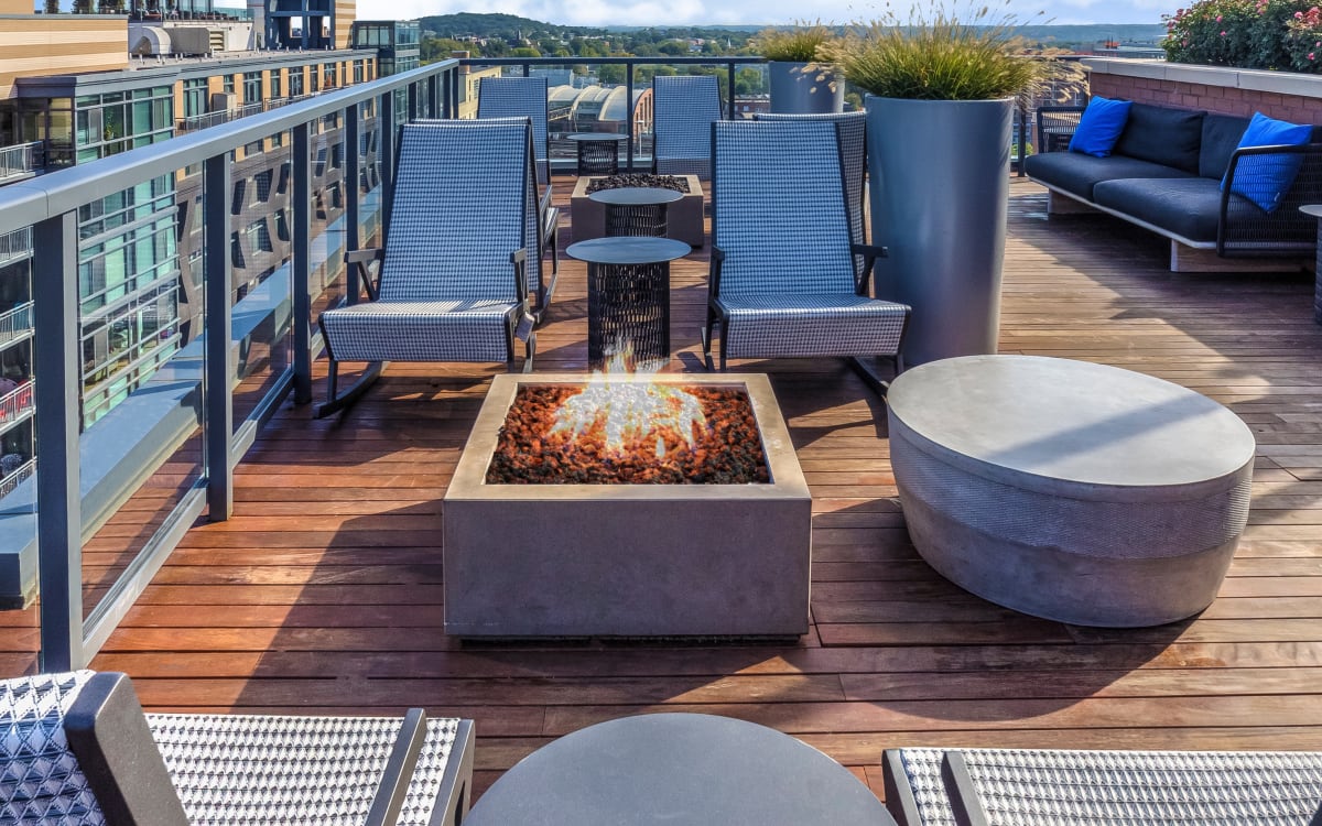 Indoor/Outdoor Rooftop Lounge Space with Breathtaking Views of ...