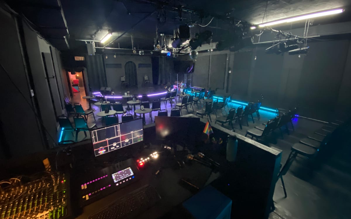 Intimate black box theater with production houses, Miami, FL ...