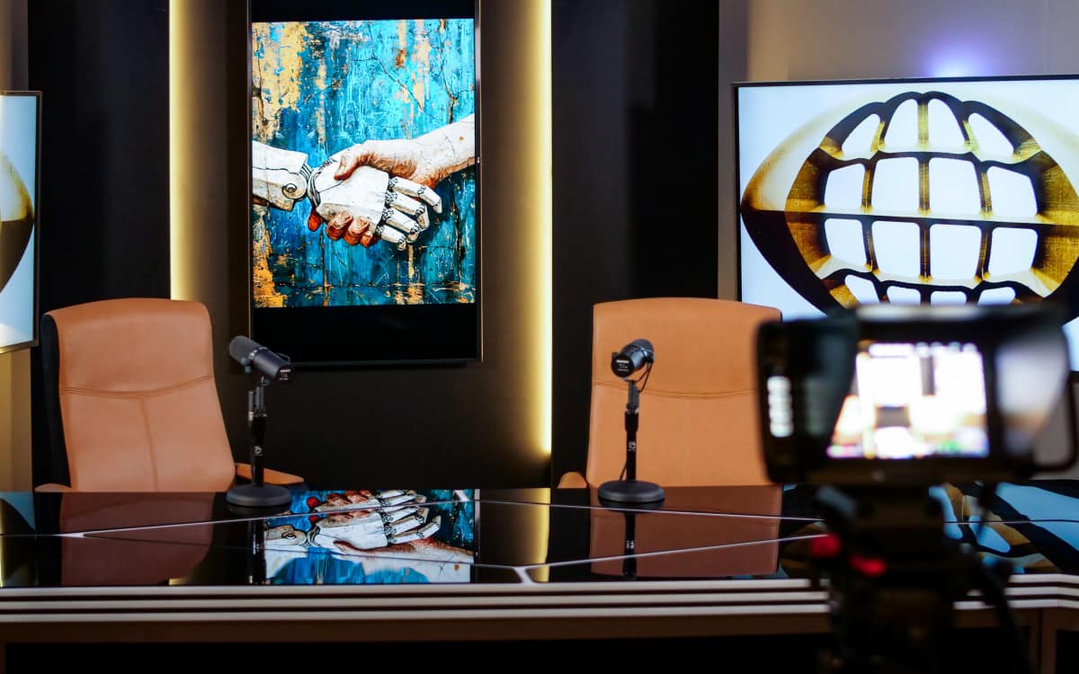 Professional Podcast Studio with Amazing Lighting and Scenery, North ...