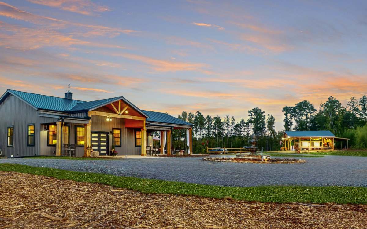 Modern Western Barndominium with Outdoor Venue, Sanford, NC ...