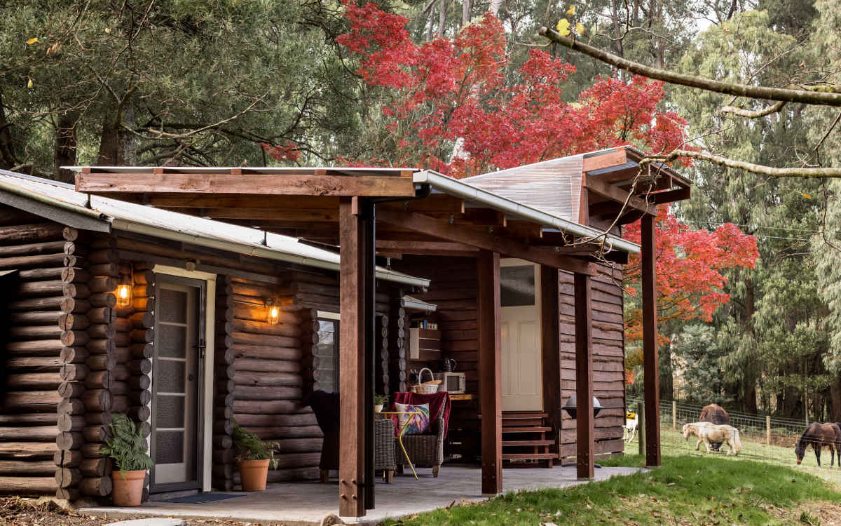 Rustic Log Cabin at a farm in the forest, MONBULK | Production | Peerspace