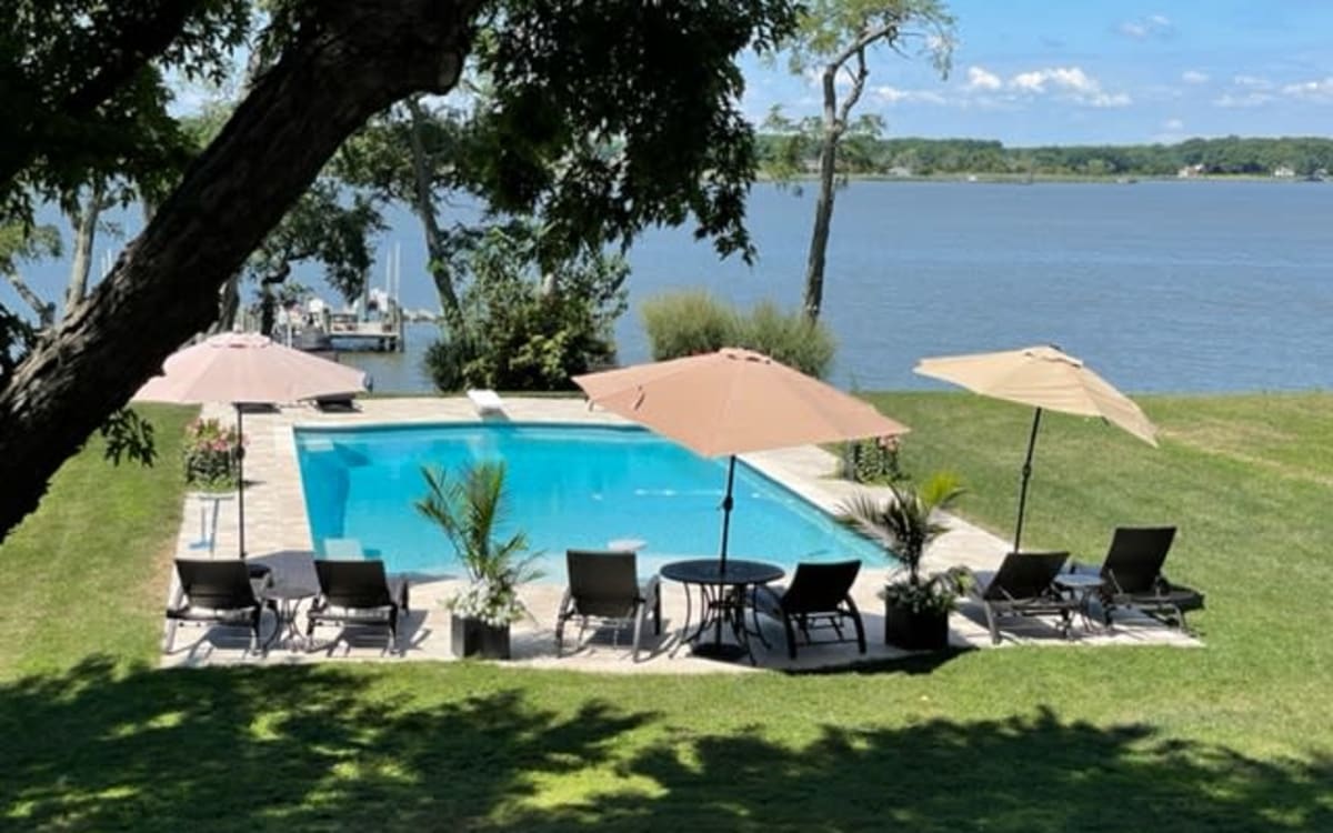 Waterfront Property with Pool and Guesthouse, Chester, MD | Event ...