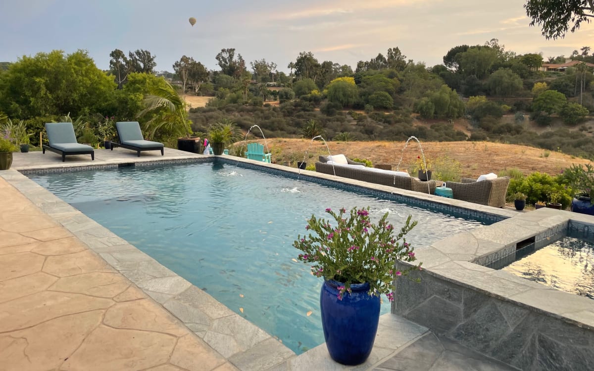 Modern ranch house with sprawling views and pool, Rancho Santa Fe, CA ...