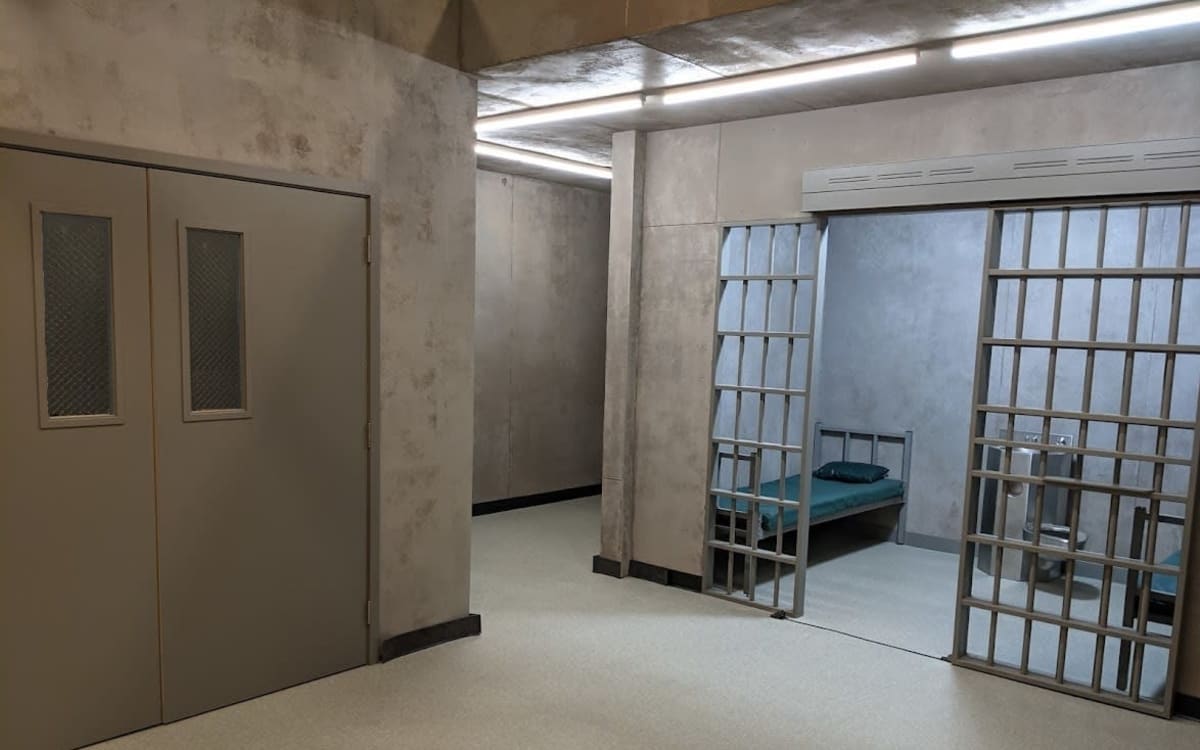 Large Prison Set with Prisoner Cell, Interrogation Room, and Booking ...