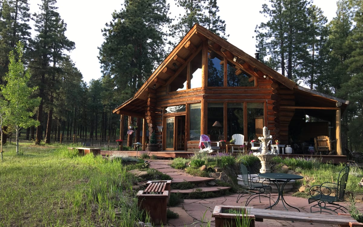 Mountain Log Cabin in the Ponderosa Pine Trees, Bayfield, CO | Event ...