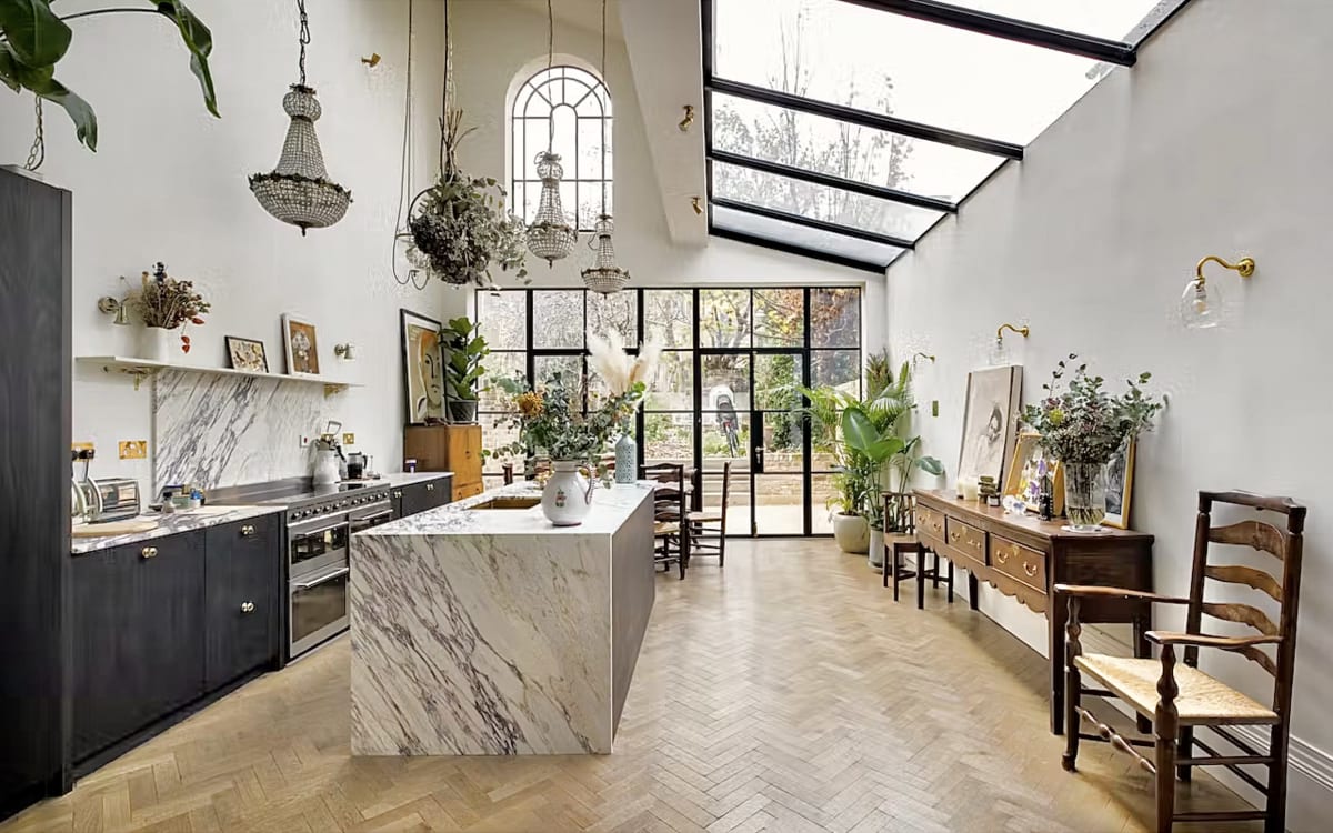 Town House with double-height Kitchen Atrium, London | Production ...