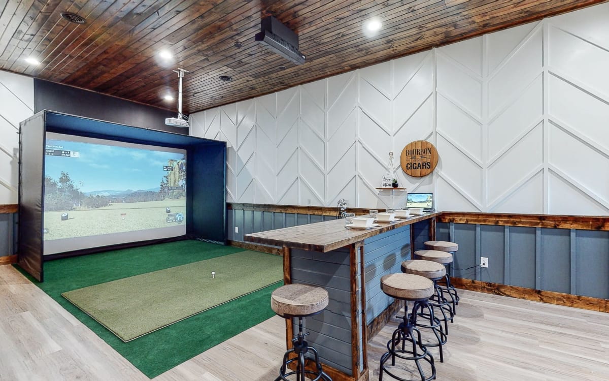 GOLF SIMULATOR - Incredible Man Cave Hang Out, Navarre, OH | Event ...