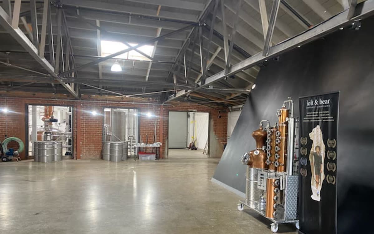 Vintage 1920's era Warehouse with Brick and Exposed Open truss Ceilings ...