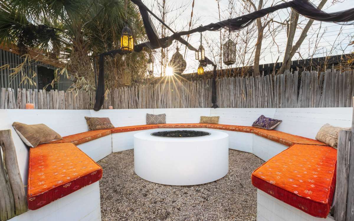 Boho Haven: Intimate Fire Pit Event Space, Charleston, SC | Production ...