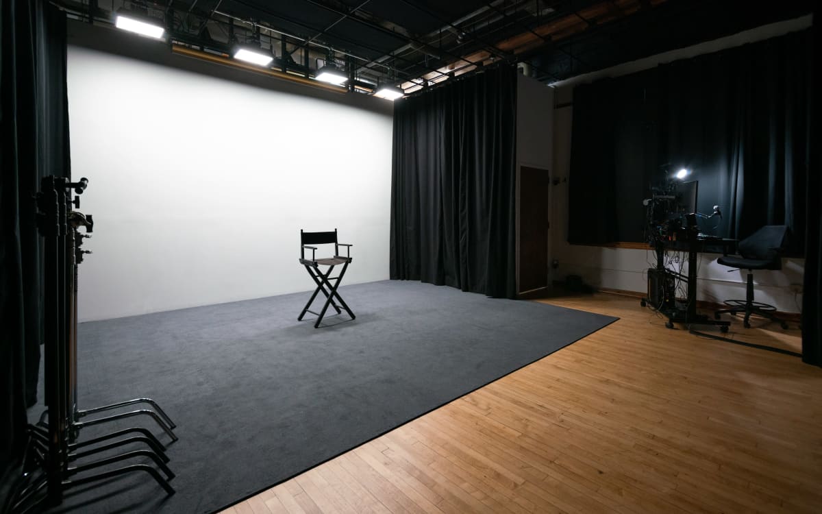 Clean, sound-treated professional content studio in the Bok Building ...