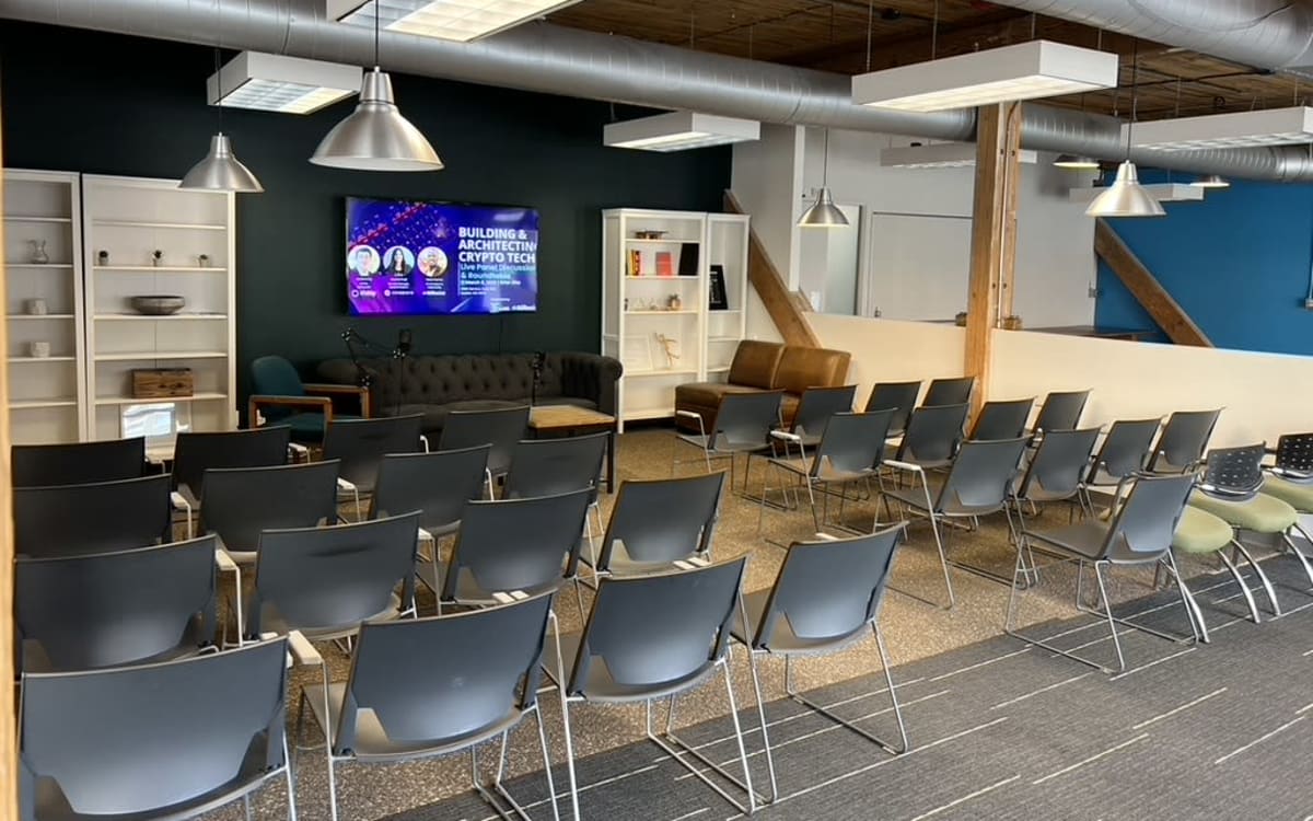 Downtown Open Office Event Space w/ Large Outdoor Deck and view of ...