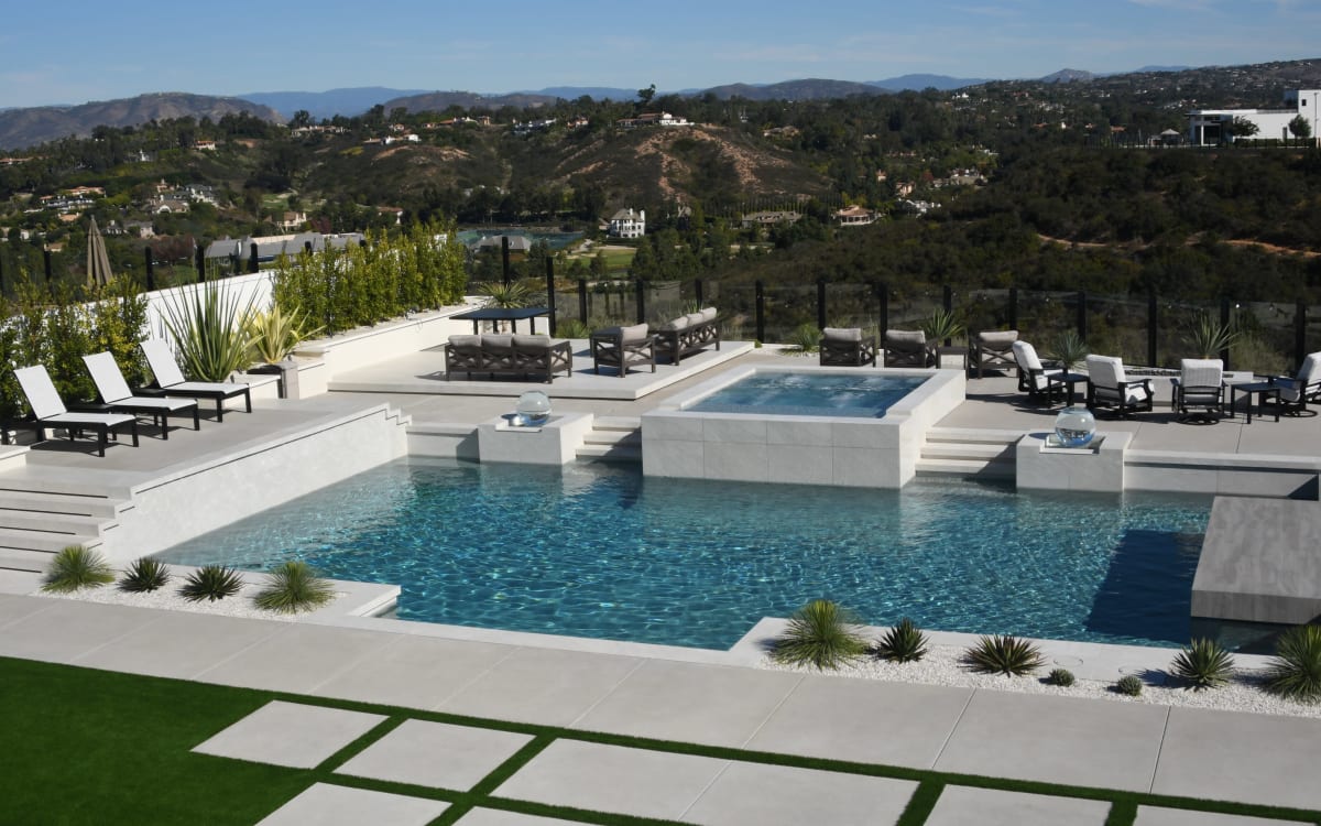 Brand new modern resort style backyard with stunning views !, San diego ...