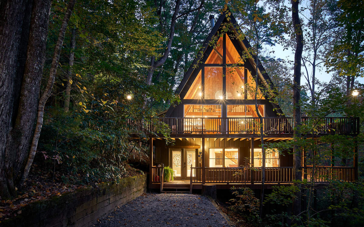 Oversized A-Frame Mountain Cabin with Modern Vibes, Sautee Nacoochee ...