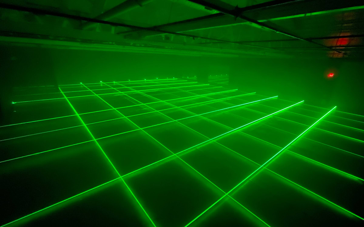 New Laser Beam Set In Huge FIlm Studio, Los Angeles, CA | Production ...