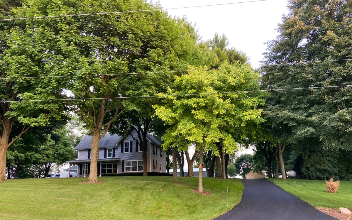 Farmette with pine grove and beautiful farm land views., Hampshire, IL ...