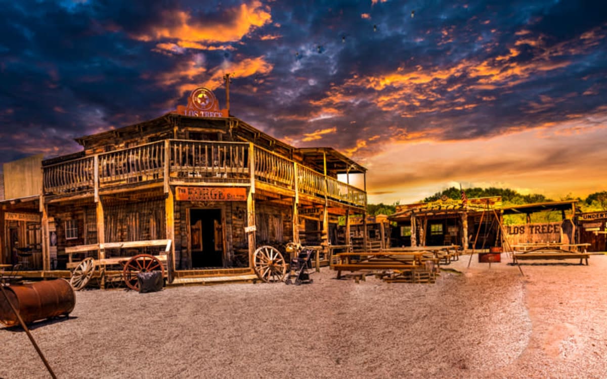 Wild West Town in Texas, Saloon, Bar, Animals-Movie/Music Videos, Event ...