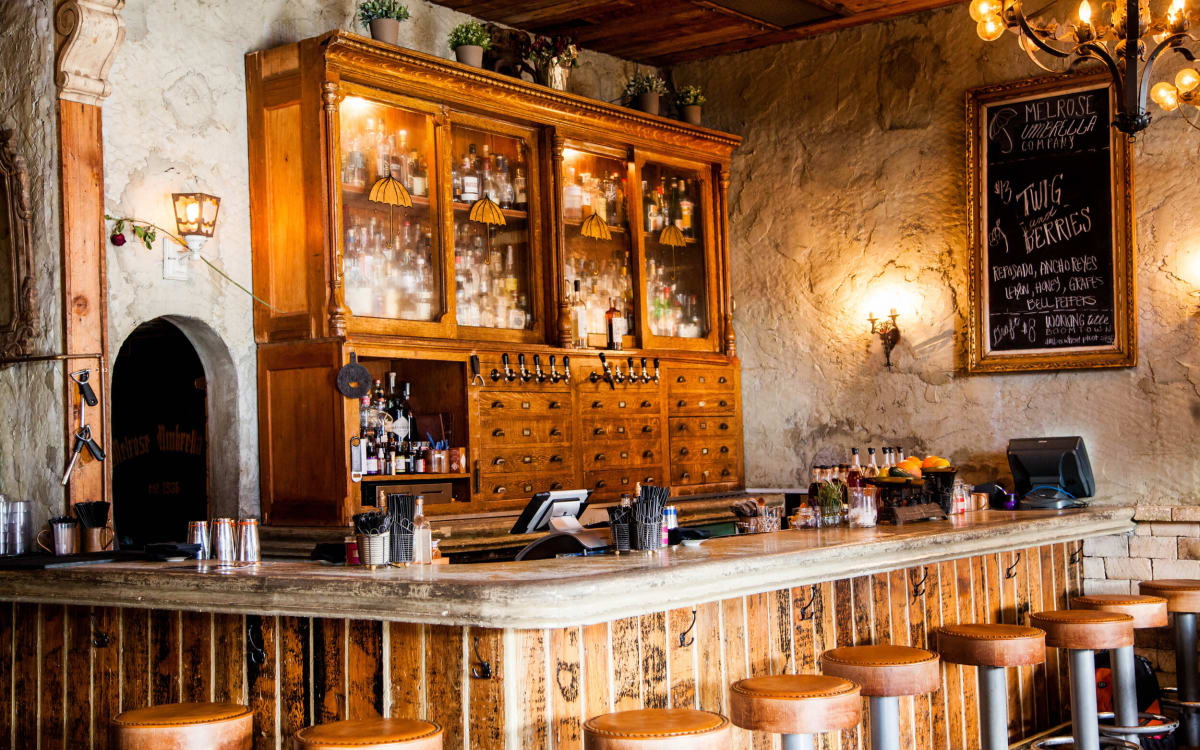 Rustic Bar/Restaurant with Outdoor Courtyard Space, Los Angeles, CA ...