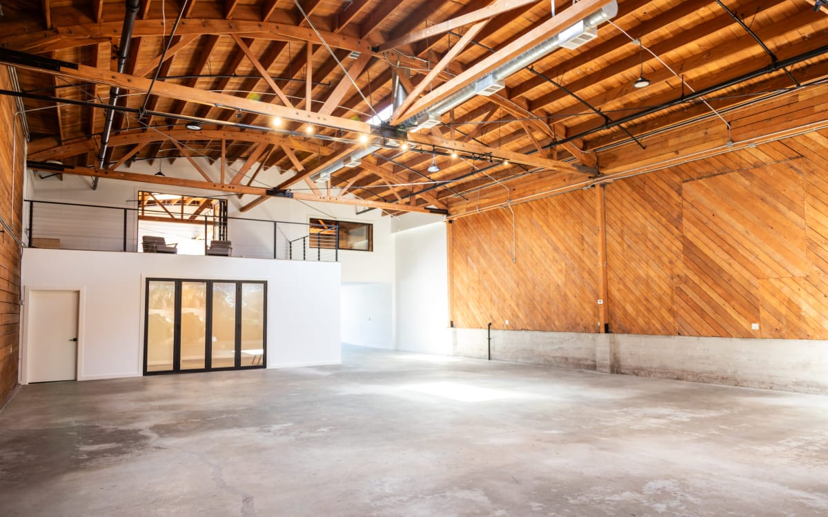 Rustic, Boutique Event Space with Exposed Bow Truss Wood in Downtown ...