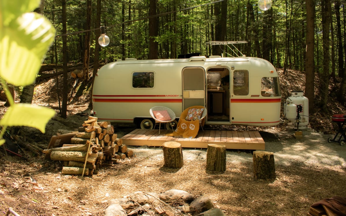 Retro 70's Airstream on a Private Campground, Jericho, VT | Production ...