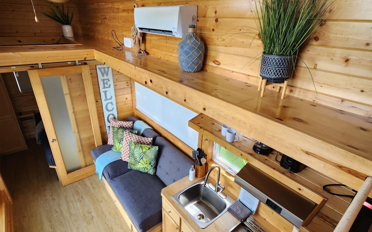 Unique lakefront tiny house community, with clubhouse, boat dock and ...