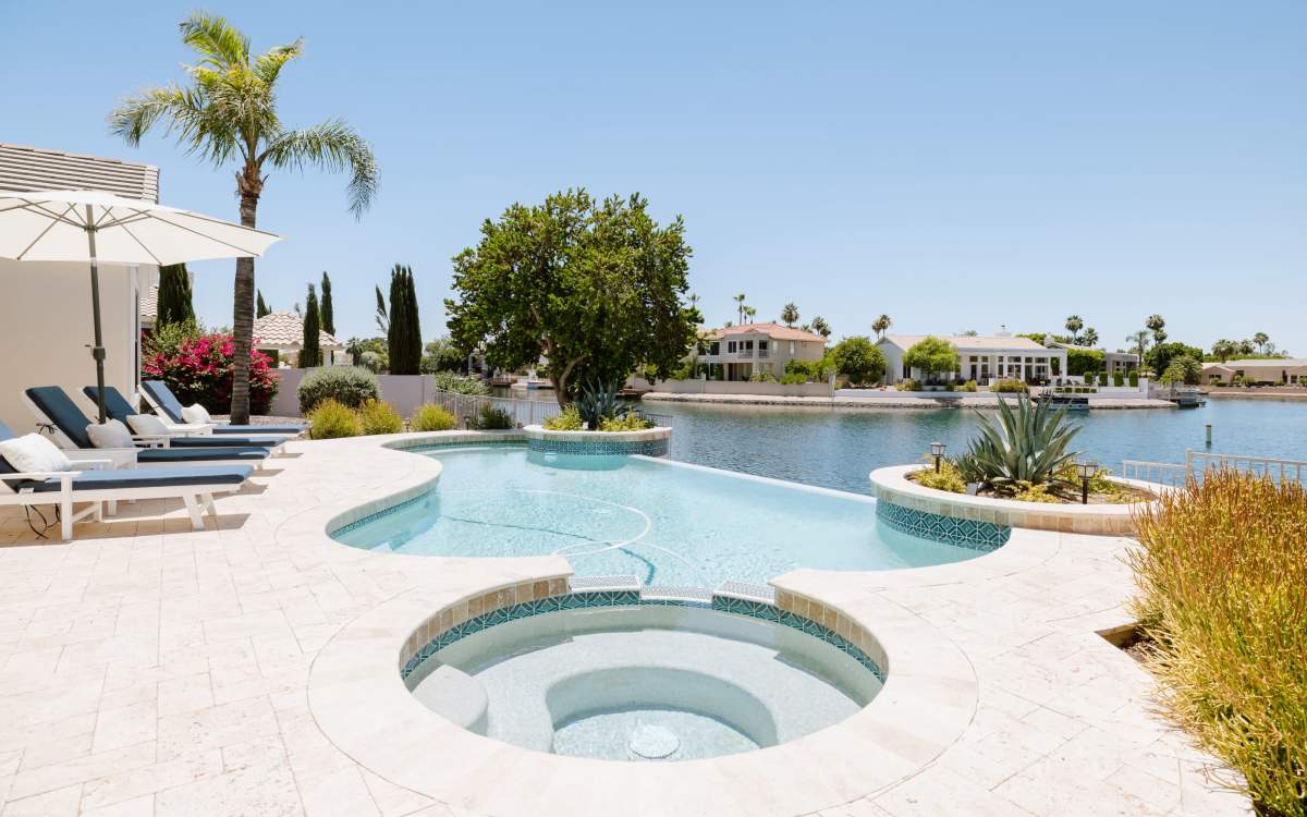 Gorgeous Lakefront Oasis with Infinity Pool, Glendale, AZ | Production ...