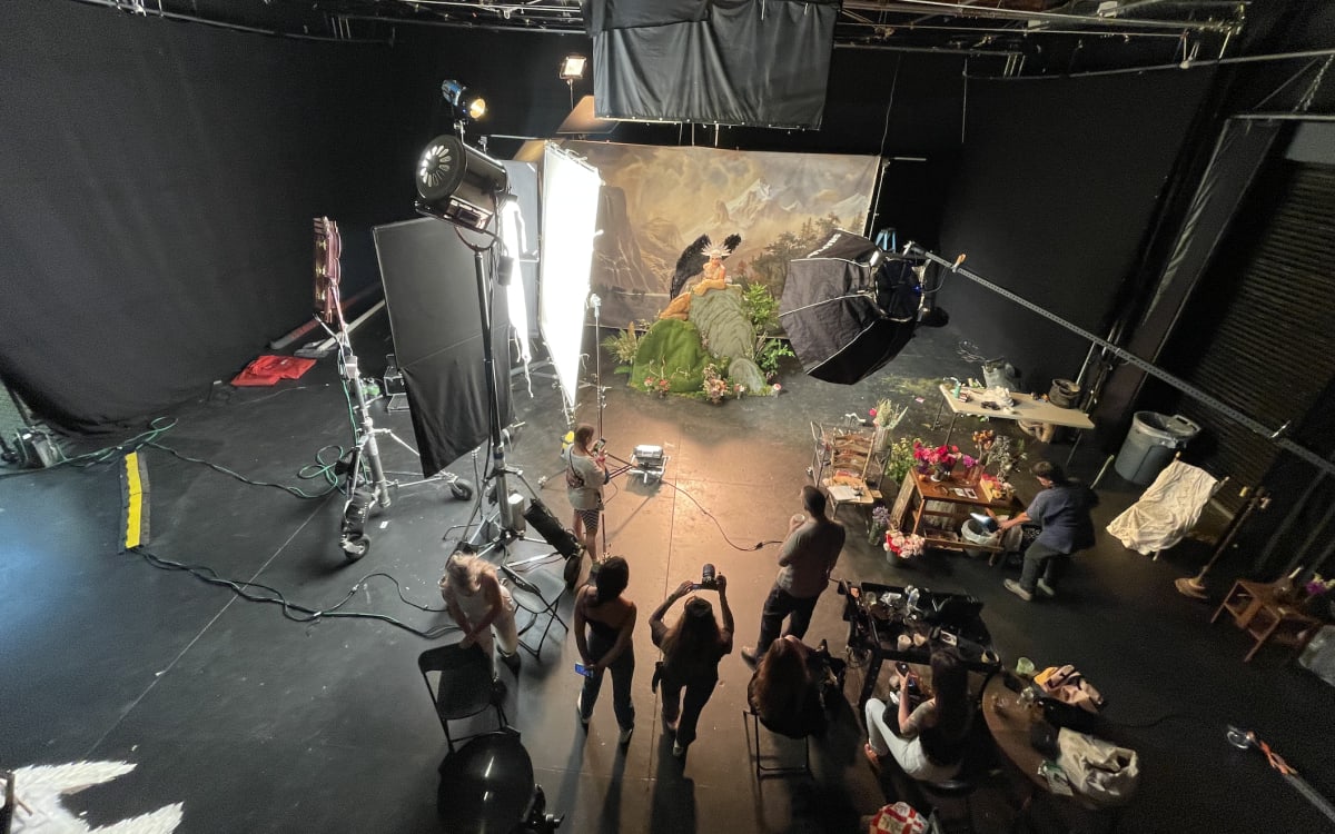 Black Void Stage - Light Grid - Production Office, San Gabriel, CA ...