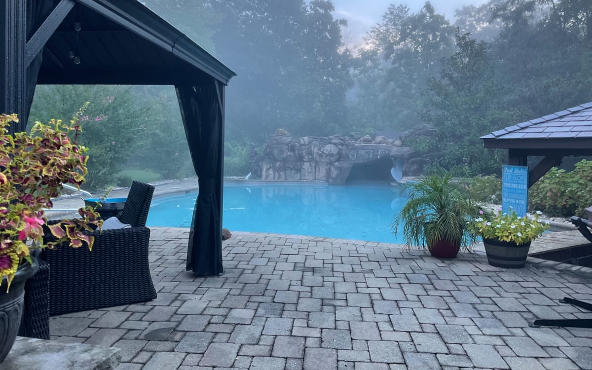 Private Outdoor Cave Pool Grotto, Swim up Bar, Waterfall, Montville, NJ ...
