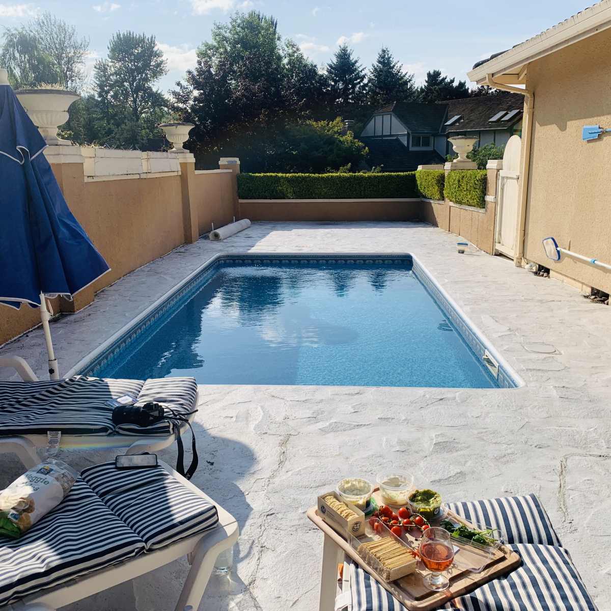 Greek Style Pool Area in Portland, Portland, OR | Production | Peerspace