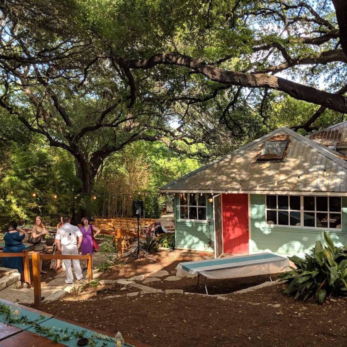 Downtown Event Venue canopied by Oak Trees, Austin, TX | Event | Peerspace
