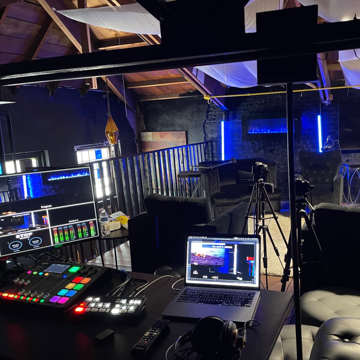 Real Professionally Designed Podcast Studio Sets For Rent, Dallas, TX ...