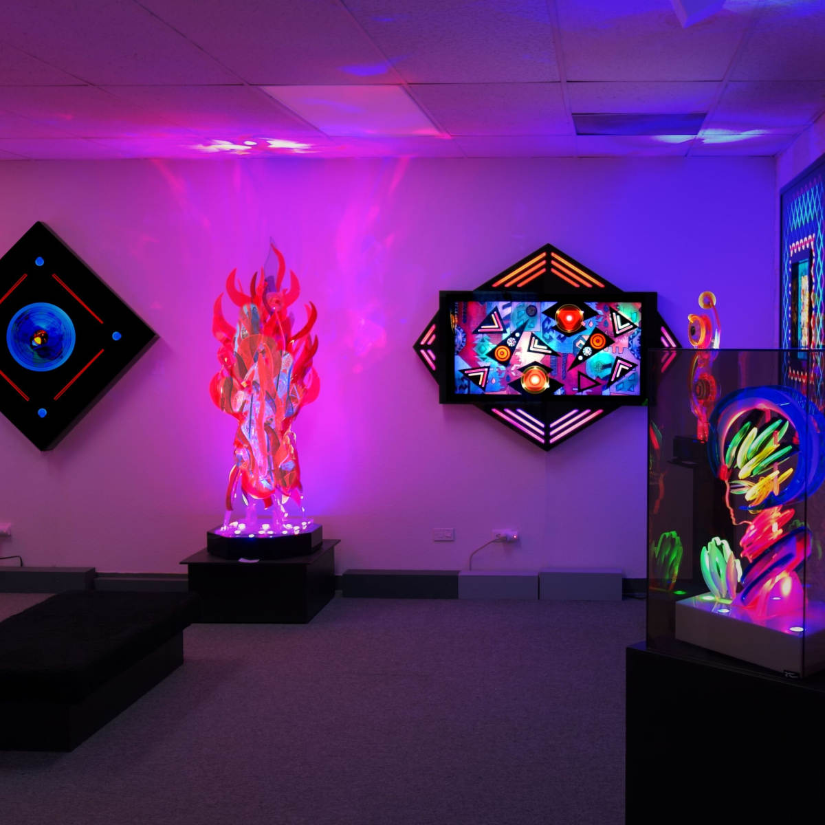 Lumonics Light & Sound Gallery | Futuristic Event Space that consists ...