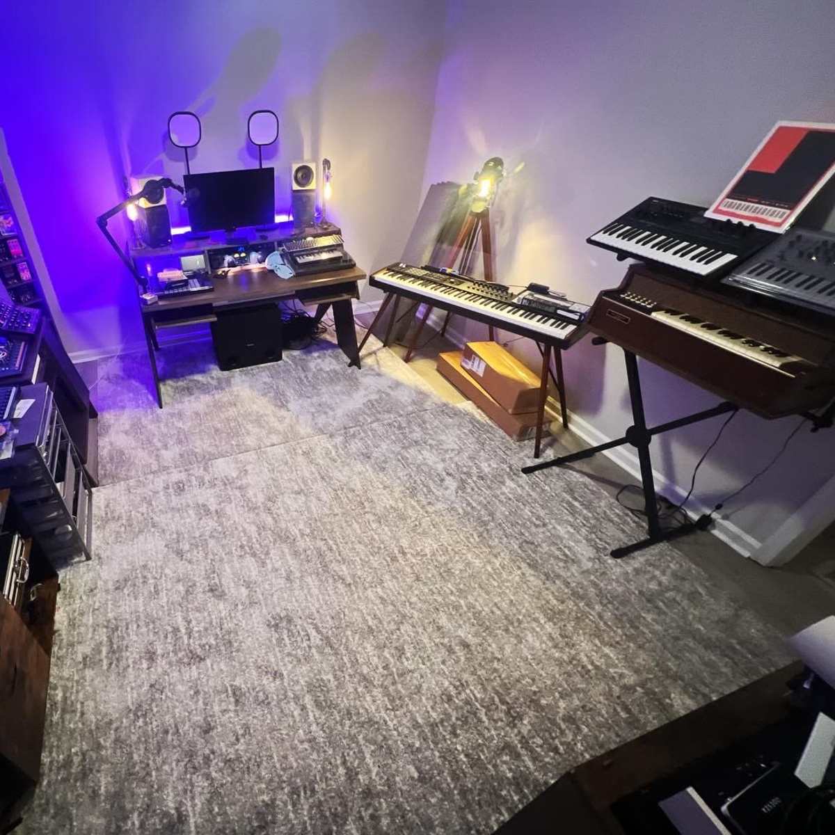 Music Production Recording Studio with Vintage Charm and Modern Tech ...
