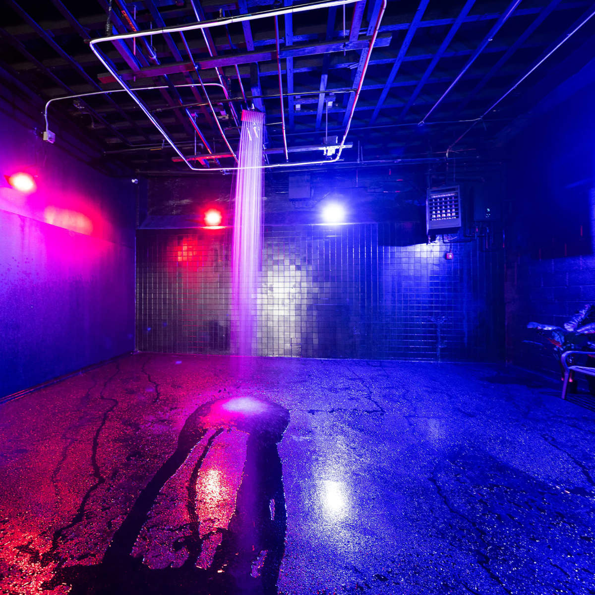 The famous Rain room features several different rain options and pre ...
