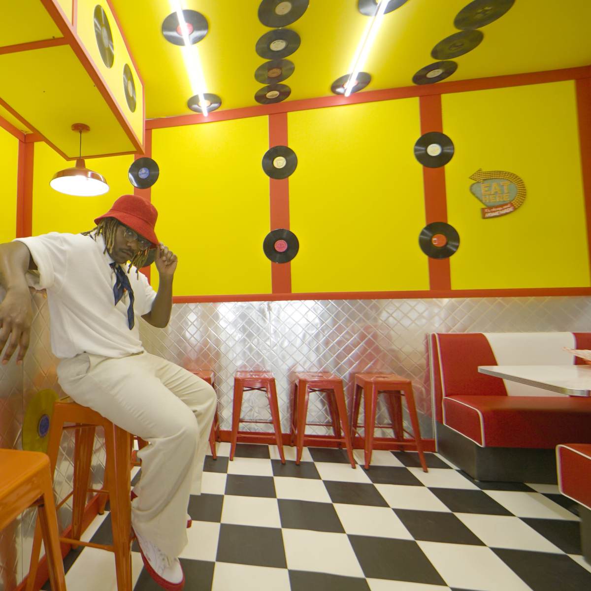 NEW SET! Retro Record Diner!!, los angeles, CA | Production | Peerspace