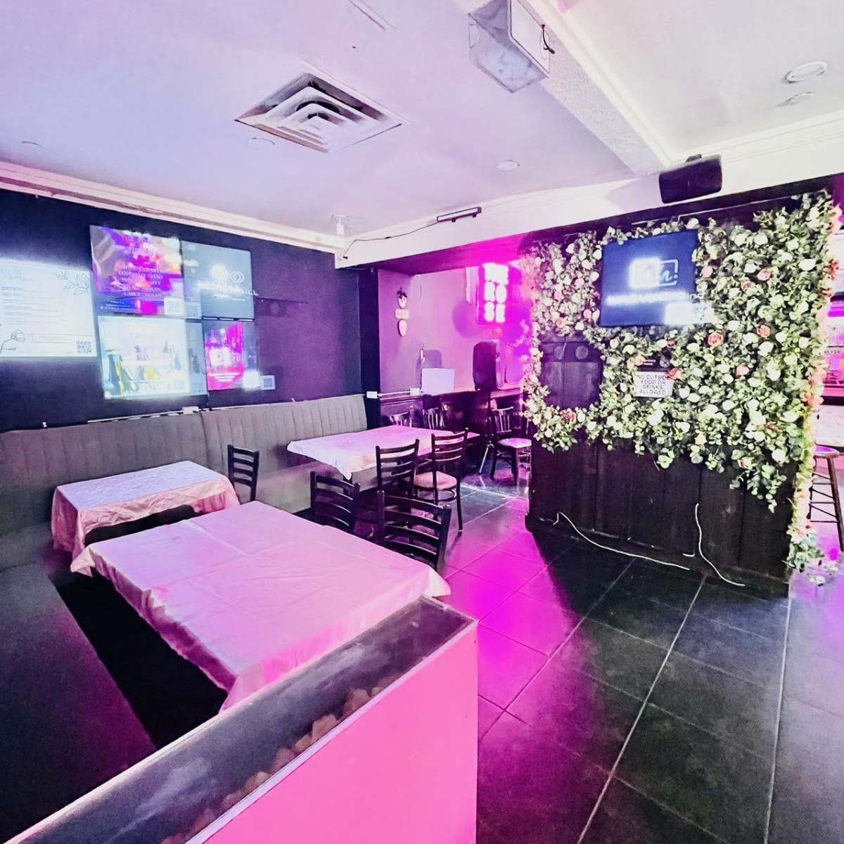 The Rose Lounge: Stylish Neon Pink Event Space in Chelsea, New York ...
