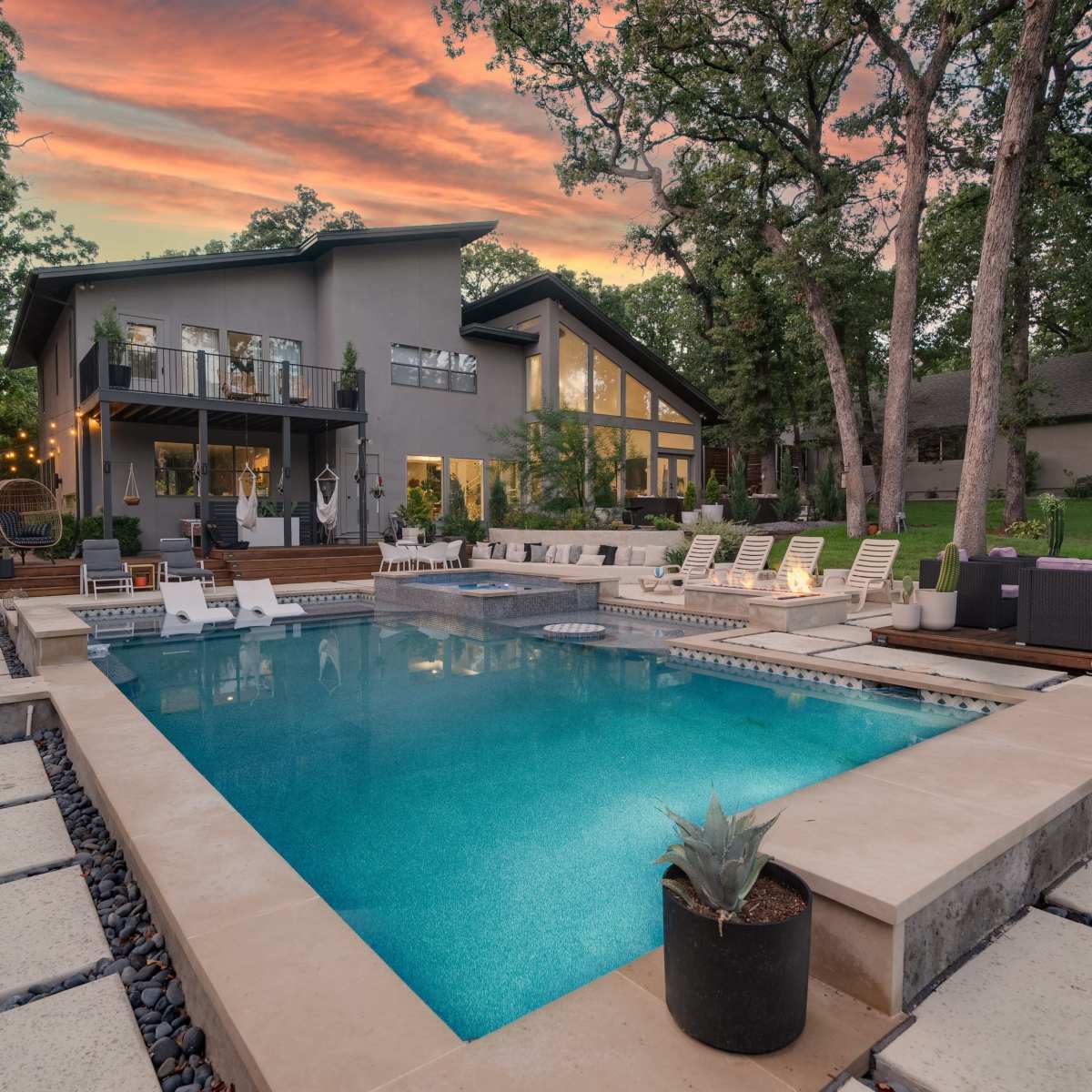 Luxury Resort Style Outdoor Space with Pool, Denton, TX | Production ...