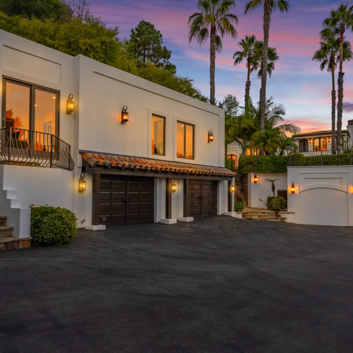 European-Style Estate w/ Sweeping City Views & Guest House, Beverly ...