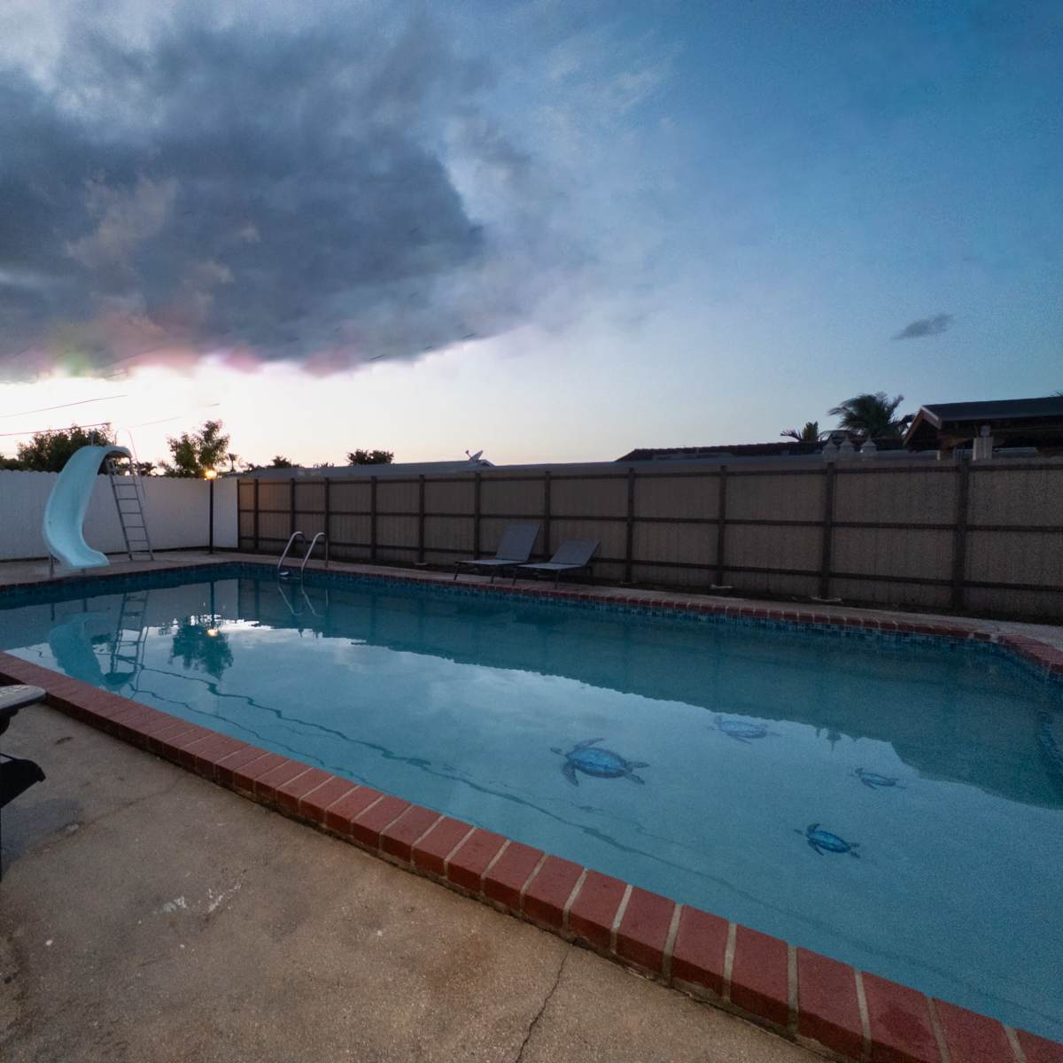 Crystal Blue Pool With Covered Lanai And Large Outdoor Area (Concrete ...